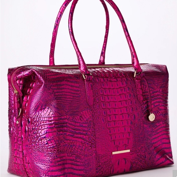 Brahmin | Bags | Brahmin Duxbury Weekender Voltage Violet Melbourne ...
